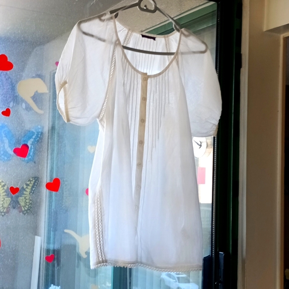 Dex Clothing | Tops | Dex Clothing White 0 Cotton Shirt Size Xs | Poshmark